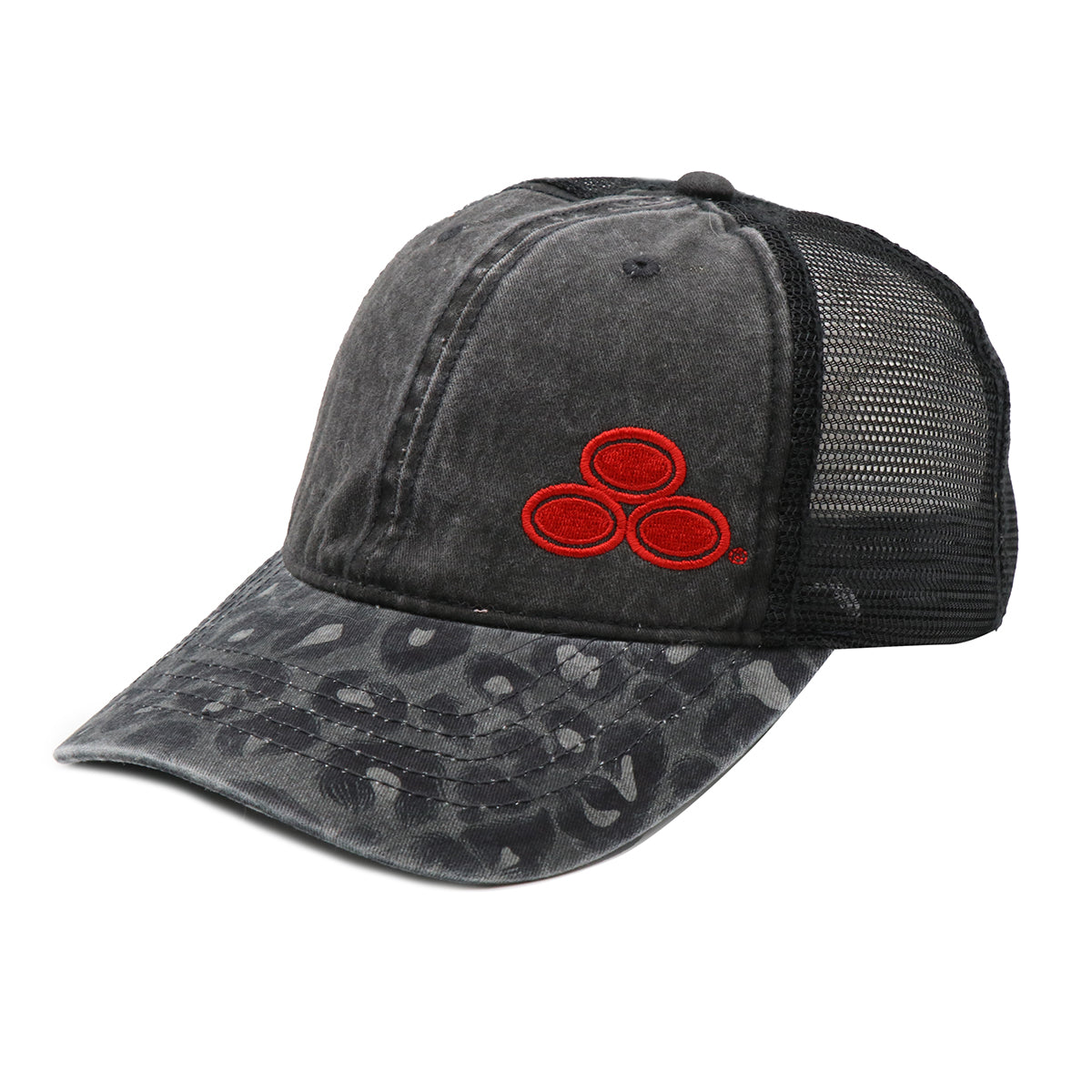 Women's Black Leopard Visor High Pony Cap – State Farm - Wallace Graphics
